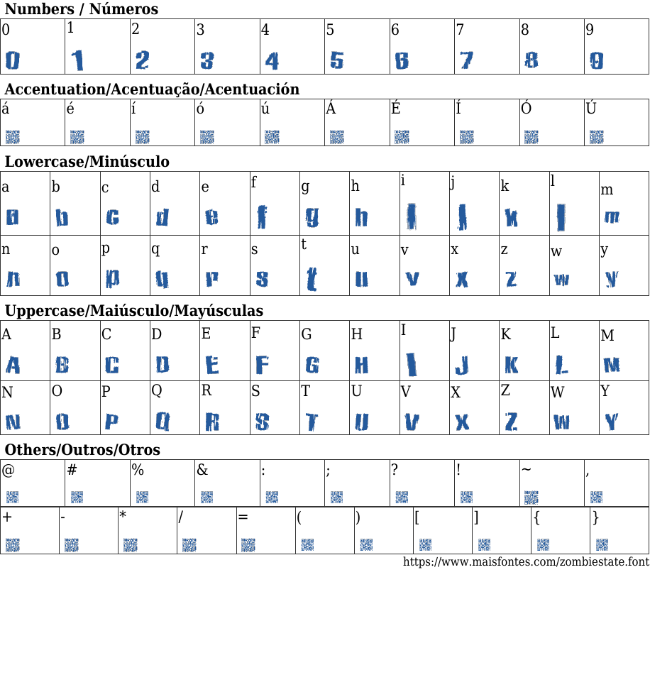 Zombie State: Baixar Fonte Grátis | MaisFontes