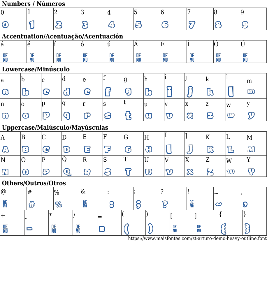 ZT Arturo Heavy outline: Download Free Font | MaisFontes