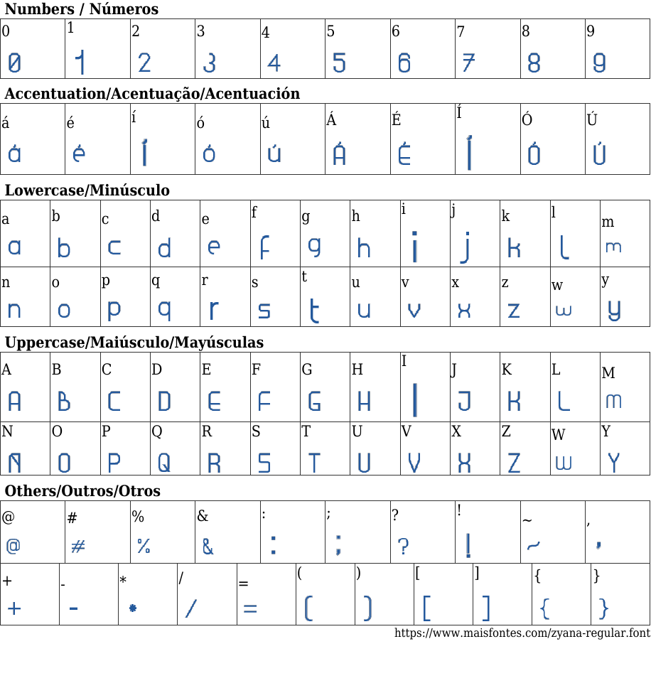 Zyana Regular: Baixar Fonte Grátis | MaisFontes