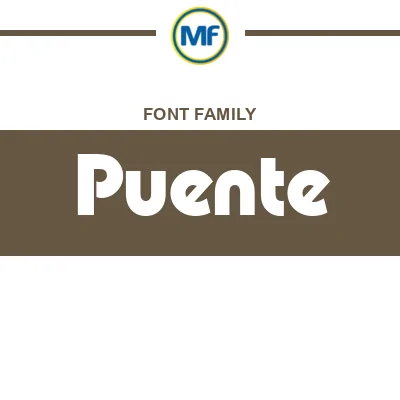 Puente Font Family: Free Download | MaisFontes