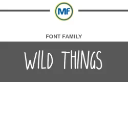 Wild Things Font Regular: Free Font Download | MaisFontes