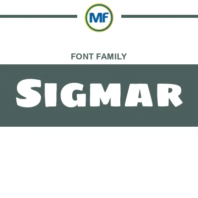 Download Sigmar Fonts (Google Fonts) | MaisFontes