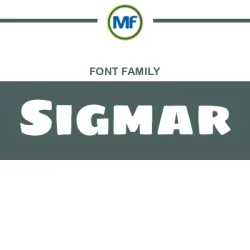 Sigmar One Regular: Free Font Download | MaisFontes