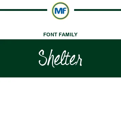 Download Shelter Fonts | MaisFontes