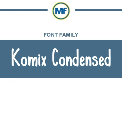 Komix Condensed Font Family: Download Free | MaisFontes