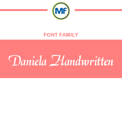 Download Daniela Handwritten Fonts | MaisFontes