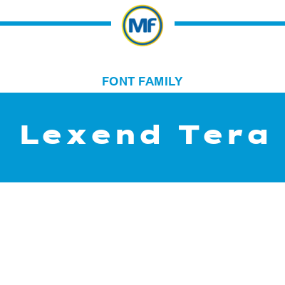 Download Lexend Tera Fonts (Google Fonts) | MaisFontes