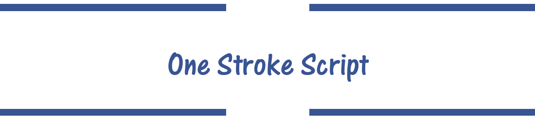 One Stroke Script Std: Download Free Font | MaisFontes
