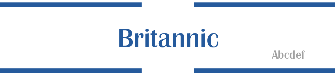 Britannic Bold Font: Free Download | MaisFontes