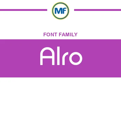 Alro Font Family: Free Download | MaisFontes