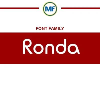 Download ITC Ronda Fonts | MaisFontes