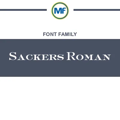 Download Sackers Roman Fonts | MaisFontes