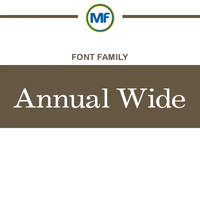 Download Annual Wide Fonts | MaisFontes