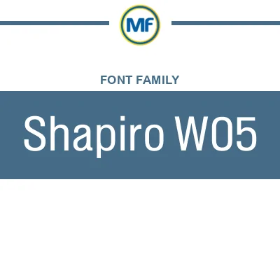 Download Shapiro W05 Fonts | MaisFontes