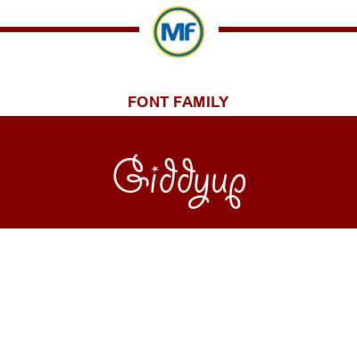Giddyup Font Family: Download Free | MaisFontes