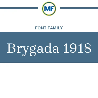Brygada 1918 Font Family: Download Free (Google Fonts) | MaisFontes
