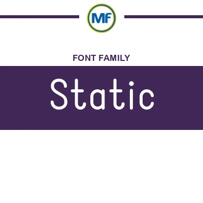 Static Font Family: Download Free | MaisFontes