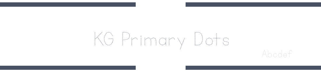 KG Primary Dots Lined Font: Free Download | MaisFontes