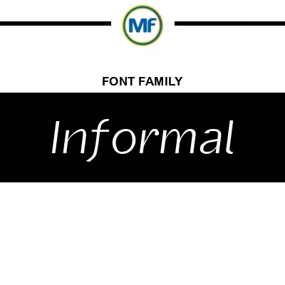 Download Informal Fonts | MaisFontes