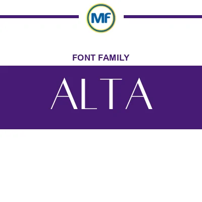 Download Alta Fonts | MaisFontes