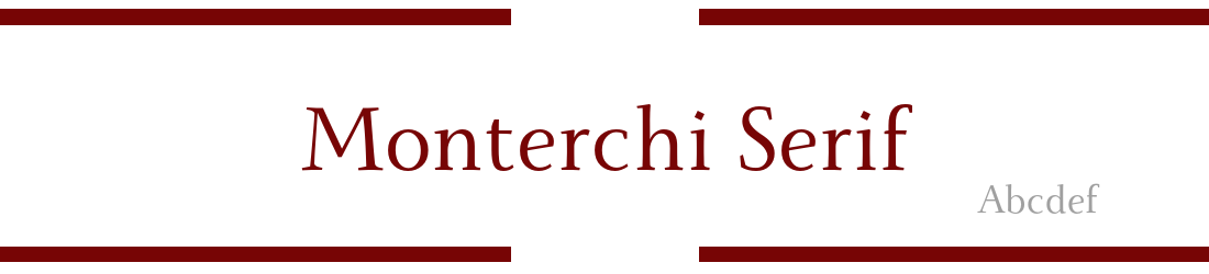 Monterchi Serif Regular Font: Free Download | MaisFontes
