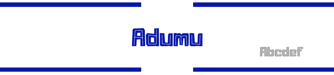Adumu: Free Font Download | MaisFontes