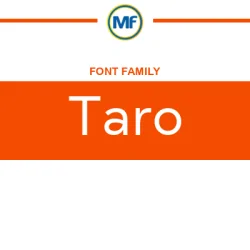 Taro Bold Font: Free Download | MaisFontes