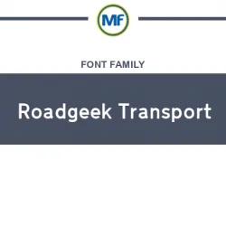 Roadgeek Transport Medium: Free Font Download | MaisFontes
