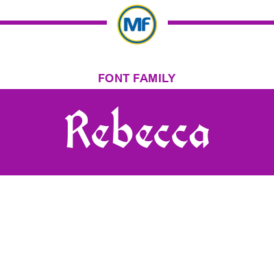 BC Rebecca Font Family: Download Free | MaisFontes