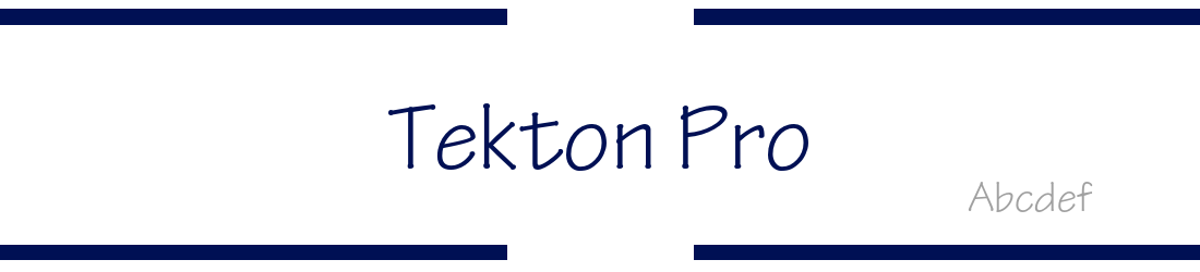 Tekton Pro: Free Font Download | MaisFontes