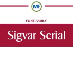 Sigvar Serial Regular Font: Free Download | MaisFontes