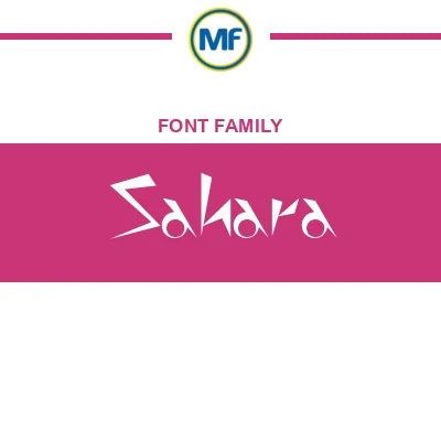 Download Sahara Fonts | MaisFontes
