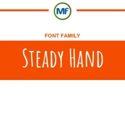 Steady Hand: Free Font Download | MaisFontes