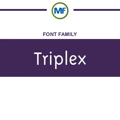 Download Triplex Fonts | MaisFontes