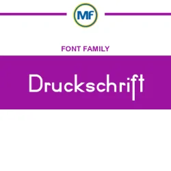 Druckschrift 95: Free Font Download | MaisFontes