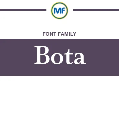 Bota Font Family: Download Free | MaisFontes