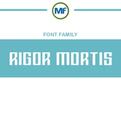 Rigor Mortis Bold Font: Free Download | MaisFontes