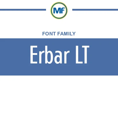 Download Erbar LT Fonts | MaisFontes