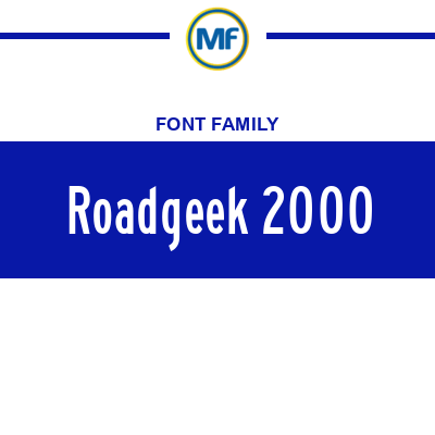 Download Roadgeek 2000 Fonts | MaisFontes