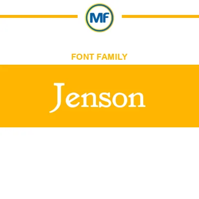 Download Jenson Fonts | MaisFontes