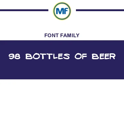 98 Bottles of Beer Font Family: Download Free | MaisFontes