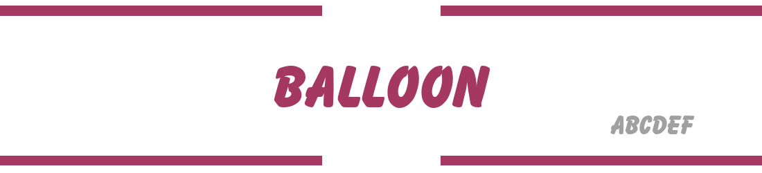 Balloon Bold Font: Free Download | MaisFontes