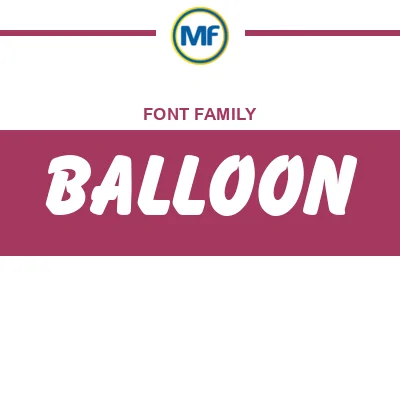 Download Balloon Fonts | MaisFontes