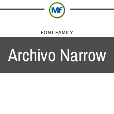 Download Archivo Narrow Fonts (Google Fonts) | MaisFontes