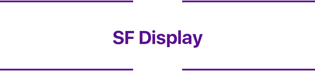 SF Display Font Family: Free Download | MaisFontes