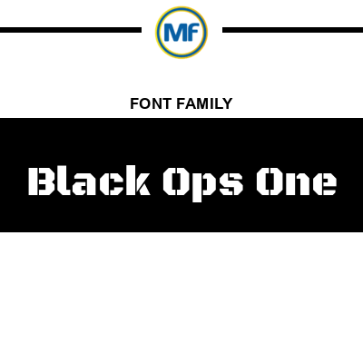Download Black Ops One Fonts (Google Fonts) | MaisFontes