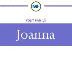 Joanna Font: Free Download | MaisFontes