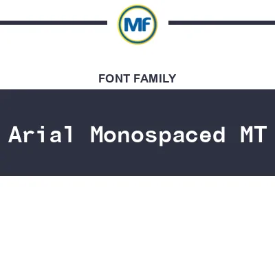 Arial Monospaced MT Font Family: Download Free | MaisFontes