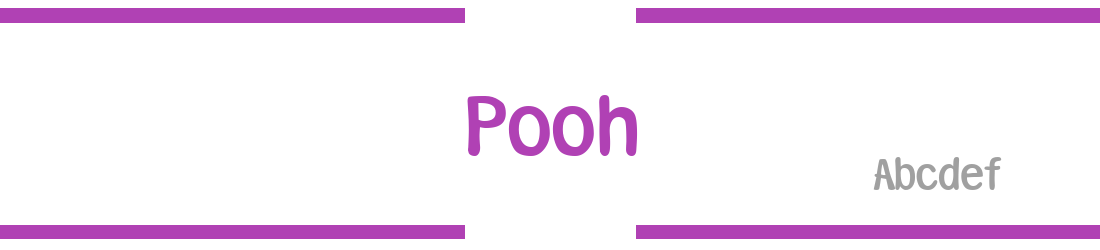 Pooh Font: Free Download | MaisFontes