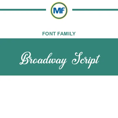 Download Broadway Script Fonts | MaisFontes